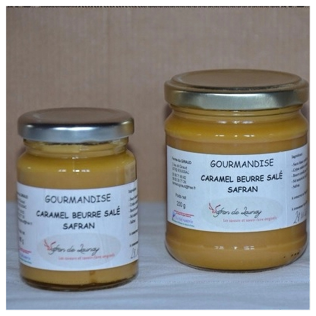 Caramel beurre salé safrané - 200g - 100g - Epicerie - Safran de Launey